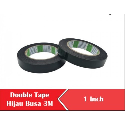 Jual Isolasi Solasi ban Double Tape Foam hijau 1 inch Nippon Tape ...