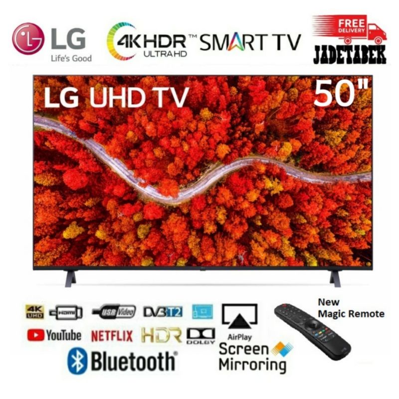Jual LG LED SMART TV 50UP8000PTB 50 INCH UHD 4K HDR with MAGIC REMOTE ...