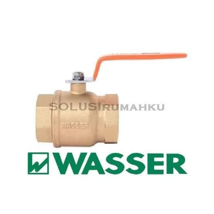 Jual WASSER BALL VALVE KUNINGAN 1" / Stop Kran model Tongkat 1 inch 1 ...