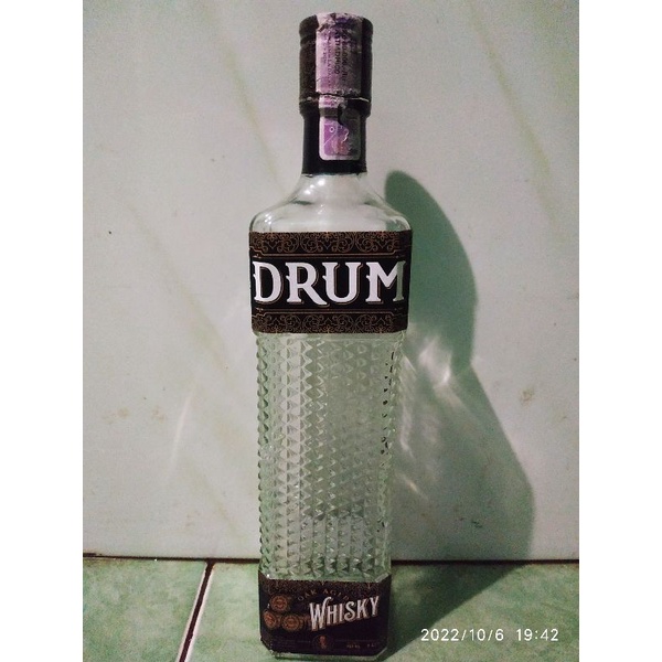 Jual botol koleksi botol pajangan drum whiskey 700ml botol kosong ...