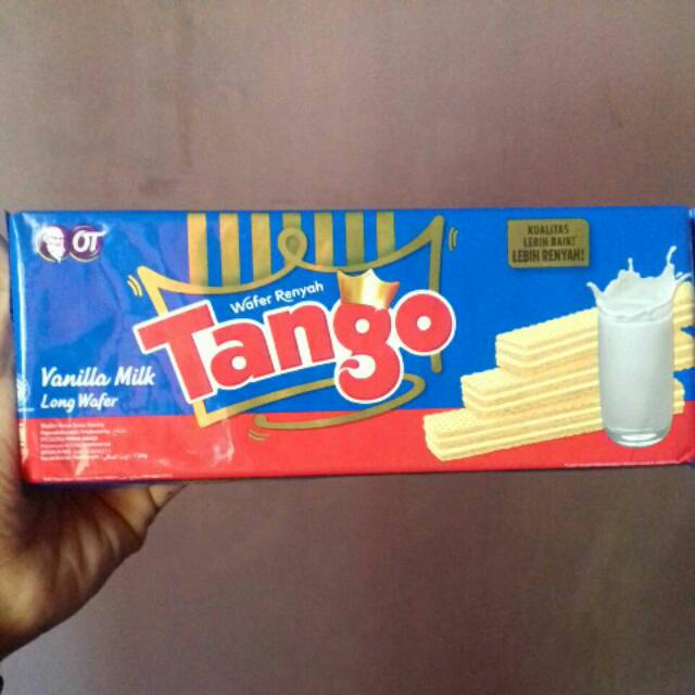 Jual TANGO VANILLA MILK/ COKLAT LONG WAFER 130gr | Shopee Indonesia