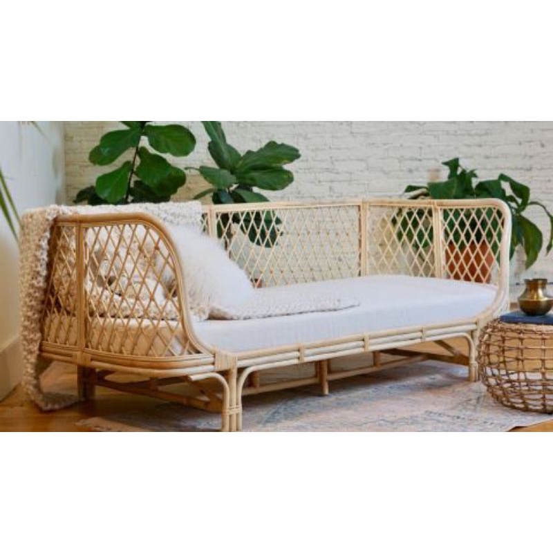 Jual Sofa Rotan Ruang tamu 3 seater Minimalis / Sofa Rotan Aesthetic ...