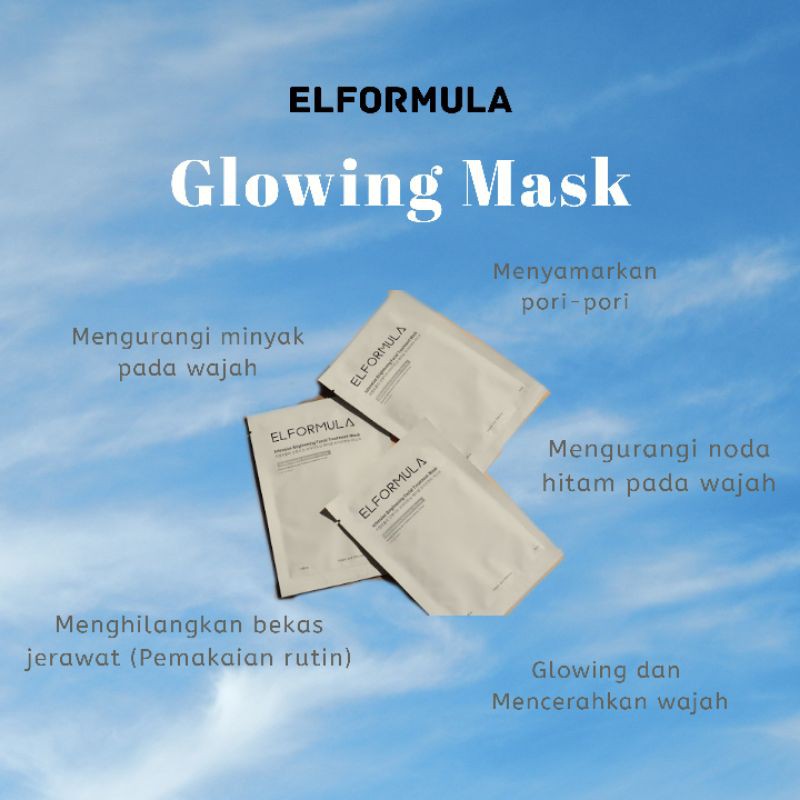 Jual Elformula Intensive Brightening Facial Treatment Mask [Ecer & Box ...