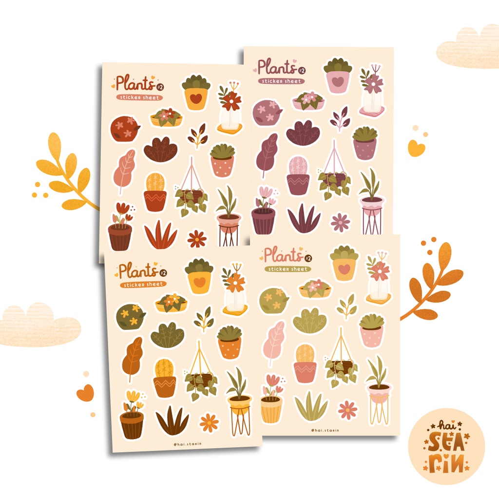 Jual STIKER PLANTS SERIES PART 2 | Stiker Aesthetic | Stiker Jurnal ...