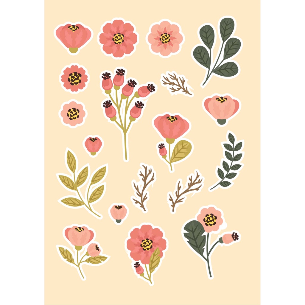 Jual STIKER AESTHETIC A6 VINYL *BISA CUTTING* | STICKER ESTETIK HP ...