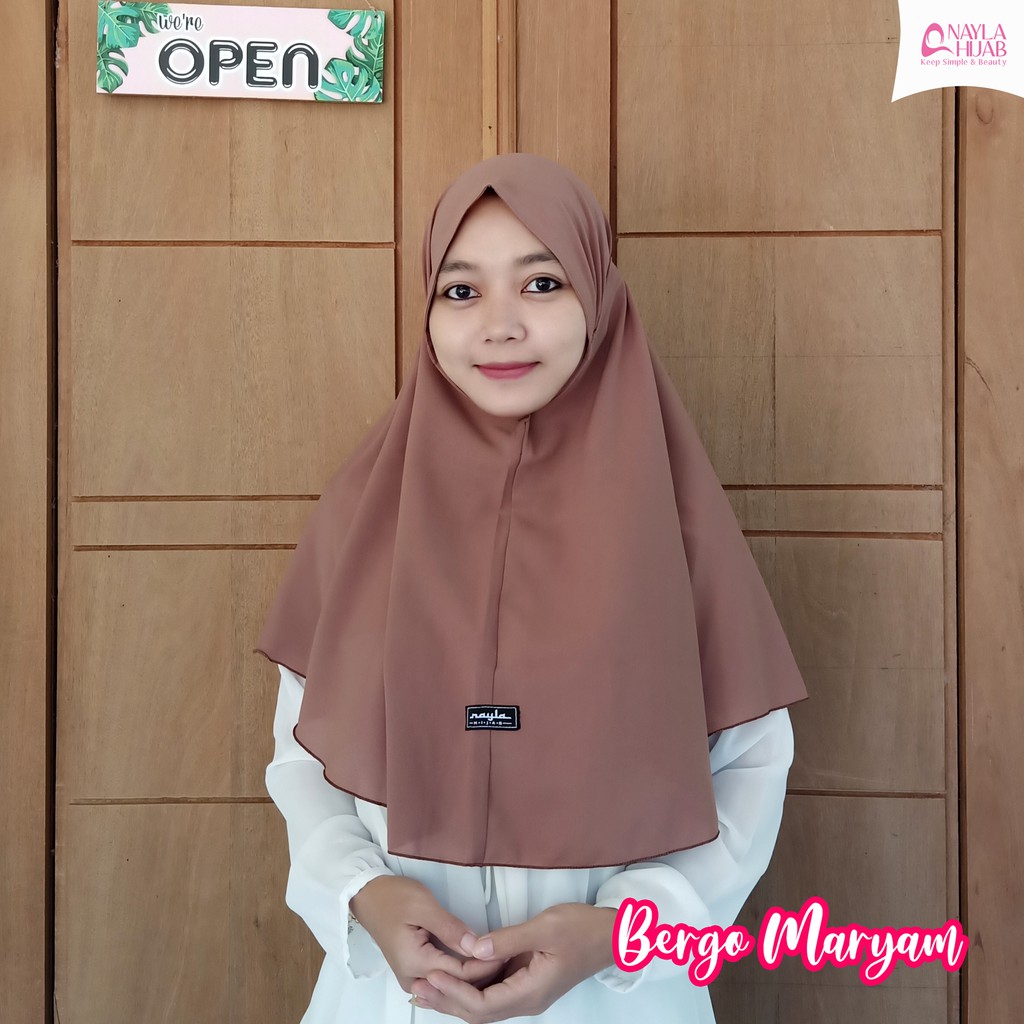 Jual [BEST SELLER] Bergo Maryam, Hijab Instan Tali Diamond Italiano 1 ...