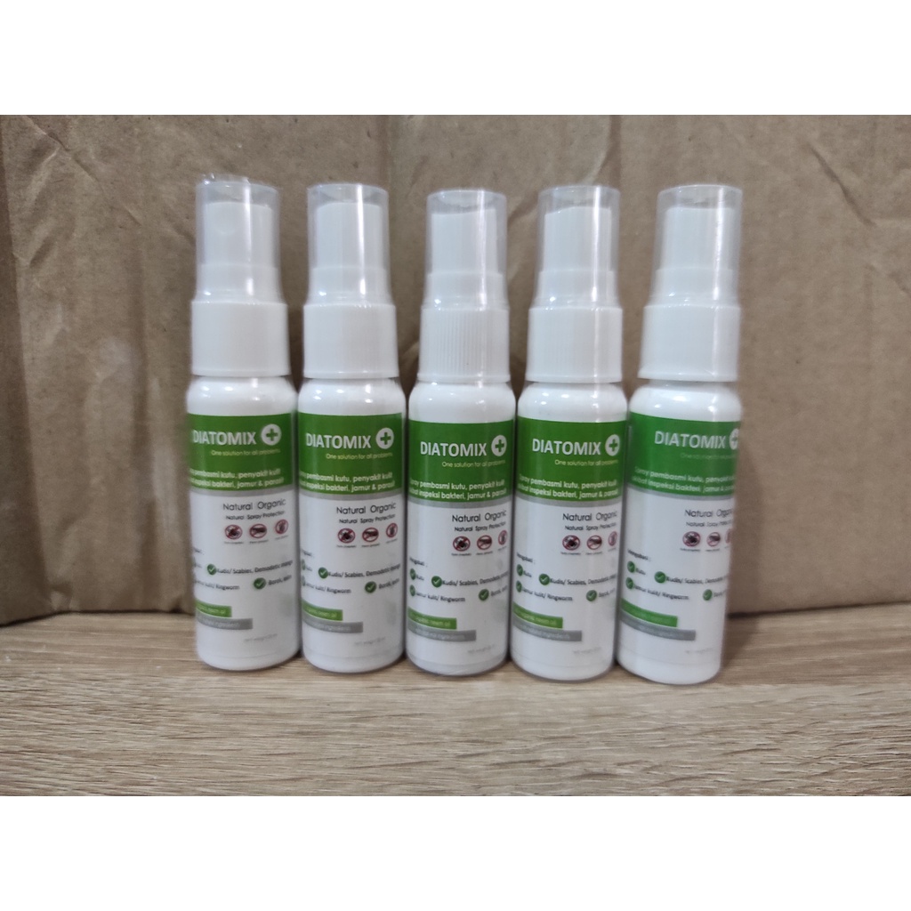 Jual DIATOMIX Spray 20ml untuk kutu, jamur dan scabies hewan 20ml ...