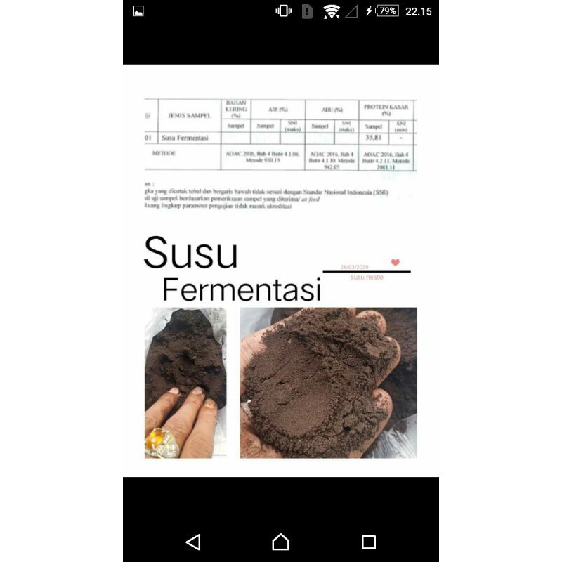 Jual Ampas Susu Fermentasi Protein tinggi Pakan Alternatif Ternak 1kg ...