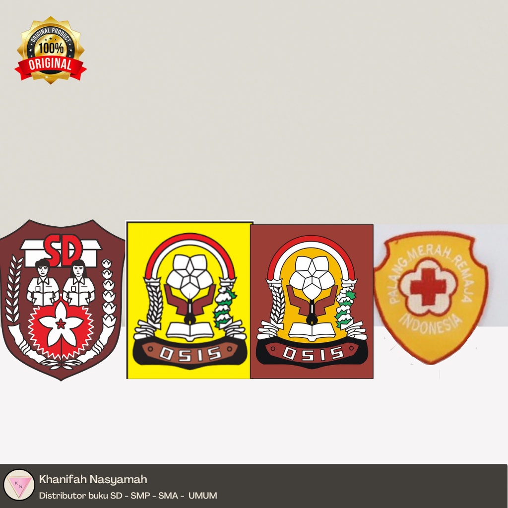Jual KHANIFAH - BADGE BORDIR SD-SMP-SMA-BENDERA | Shopee Indonesia