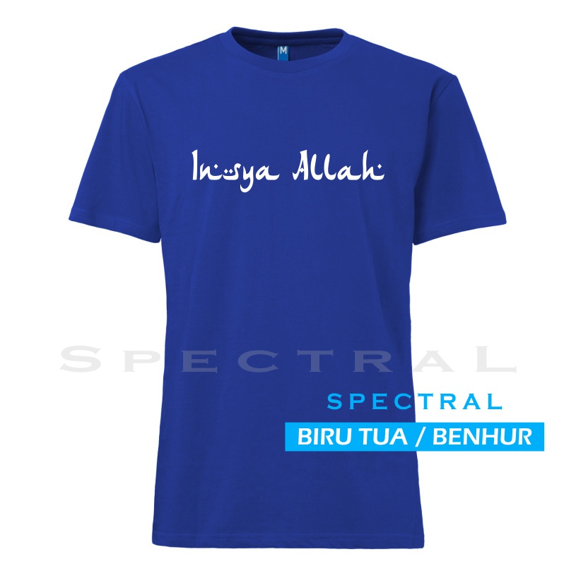 Jual Spectral - Kaos Pria Wanita INSYA ALLAH Baju Distro Islam Muslim ...