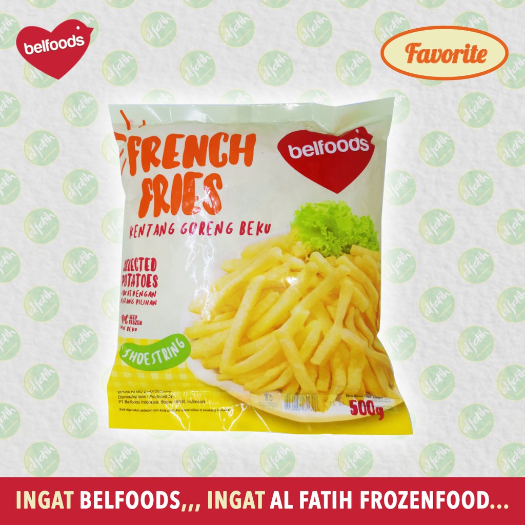 Jual BELFOODS FAVORITE KENTANG GORENG SHOESTRING 500 GR | Shopee Indonesia