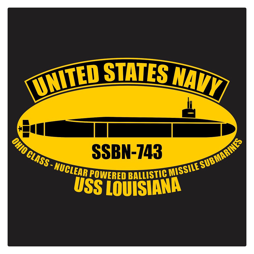 Jual USS Louisiana Nuclear Submarine Cutting Sticker | Shopee Indonesia