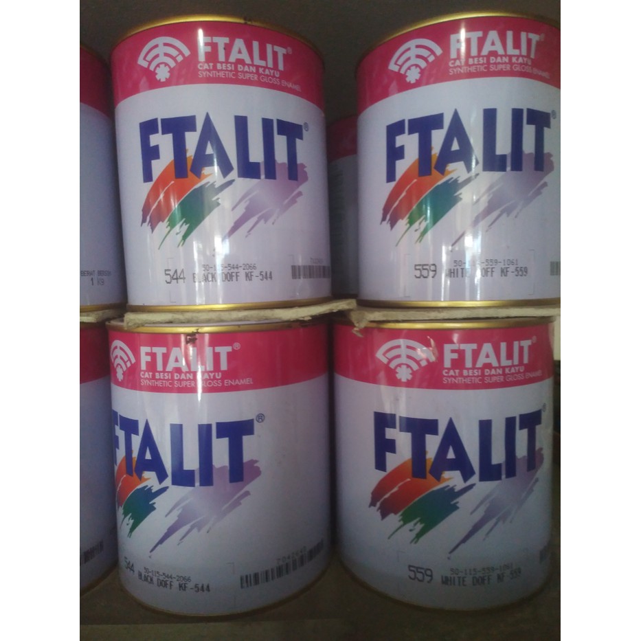Jual Cat Besi dan Kayu Ftalit Black Dop / White Dop / Hitam Dop , Putih ...