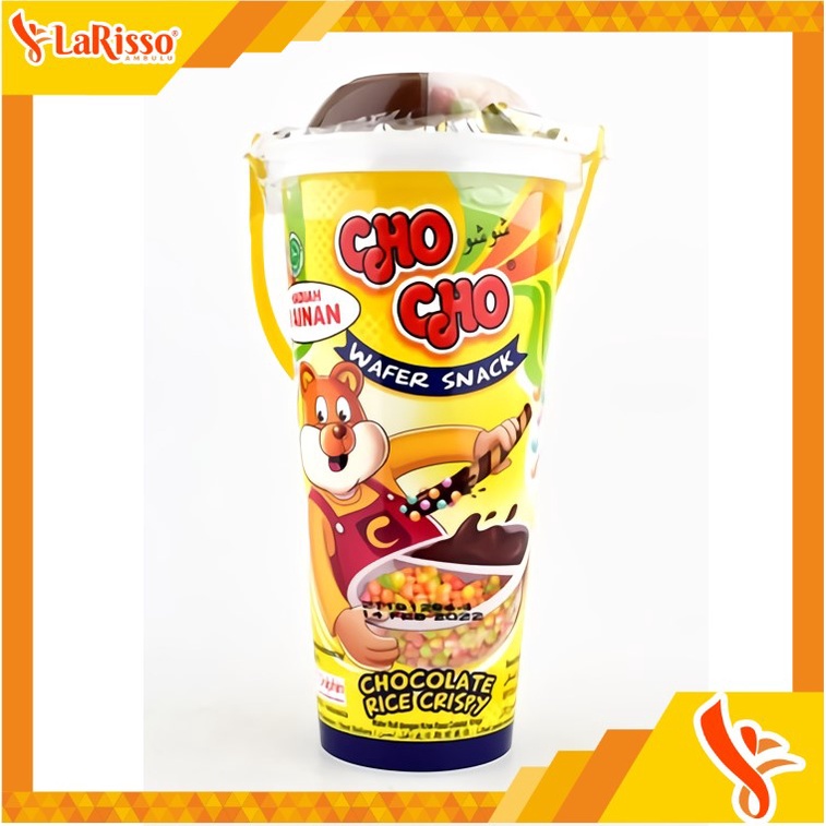 Jual CHO CHO WAFER SNACK 40GR RASA CHOCO RICE CRISPY | Shopee Indonesia