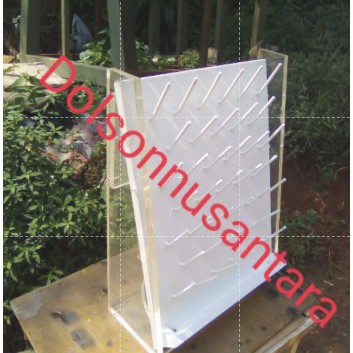 Jual Laboratorium Drying Rack Glassware 39 pegs Pegboard Draining Rack ...