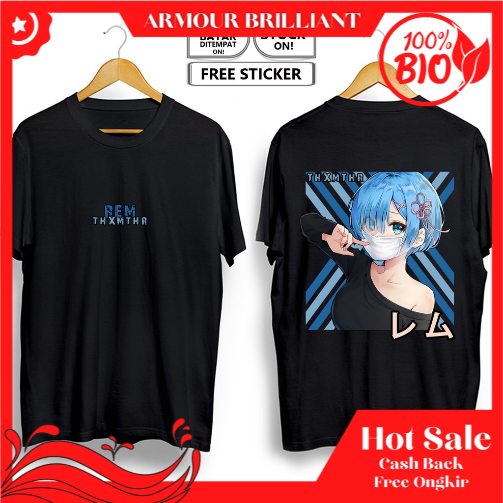 Jual KAOS REM RE ZERO WAIFU ANIME MANGA NATSUKI SUBARU EMILIA SATELLA ...