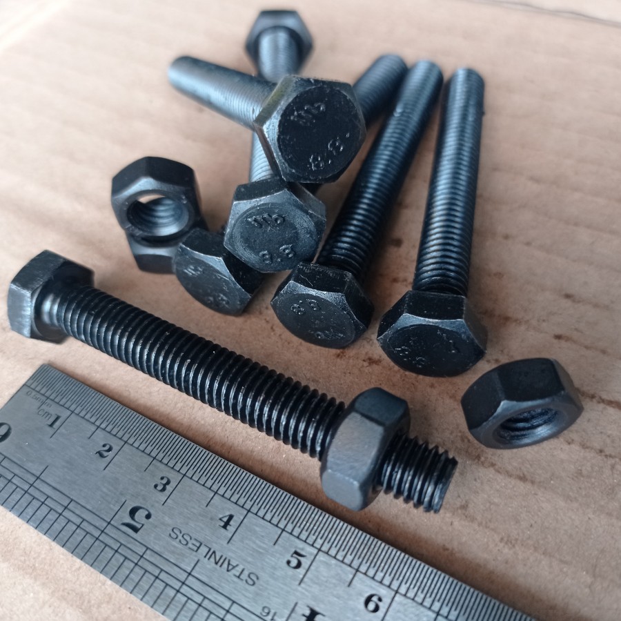 Jual BAUT BAJA HTB 8.8 M8 X 60 FULL DRAT / BAUT 13 KUNCI 13 / BAUD FULL DRAT 13 / BAUT BAJA M8 X ...