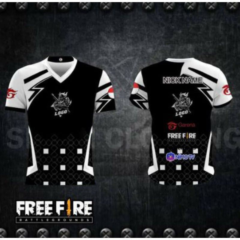 Jual Jersey Kaos Baju Guild Gaming Free Fire Bisa Custom Nama dan Logo ...