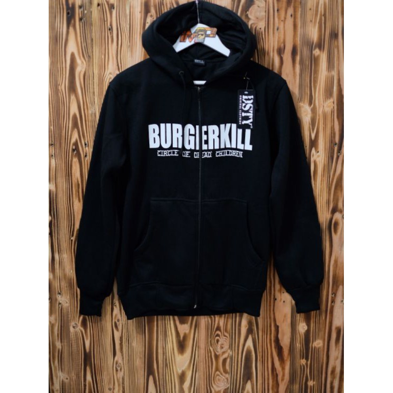 Jual JAKET HOODIE PRIA DISTRO BURGERKILL/JAKET BK MURAH/JAKET LIMITED ...