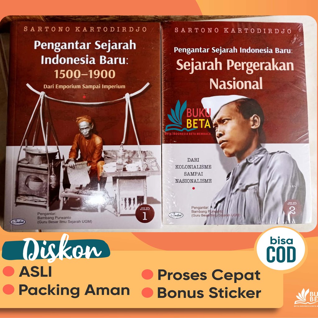 Jual Paket Buku Pengantar Sejarah Indonesia Baru 1 dan 2 - Sartono ...