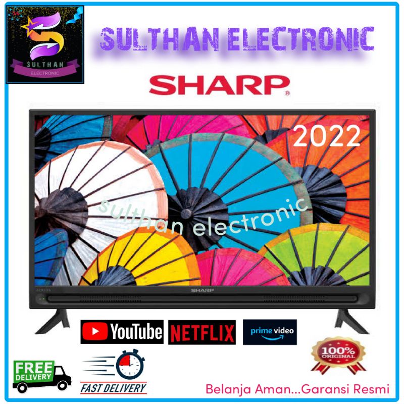Jual SHARP LED 50 INCH TV 2K FHD NEW EASY SMART TV 2T-C50DF1i YOUTUBE WiFi | Shopee Indonesia