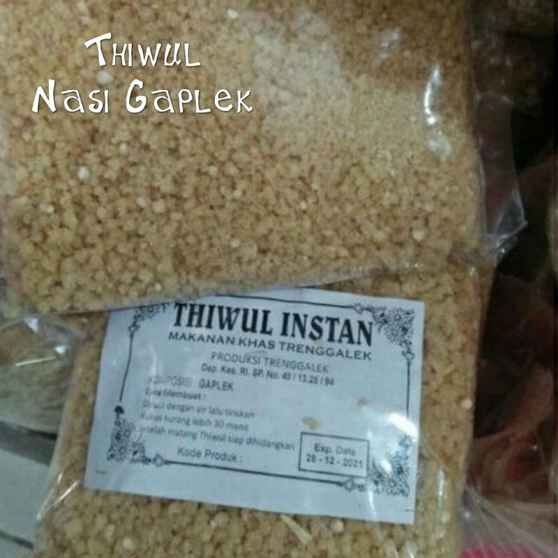 Jual Tiwul Instan Nasi Gaplek Thiwul/Diet/Menu Sehat | Shopee Indonesia