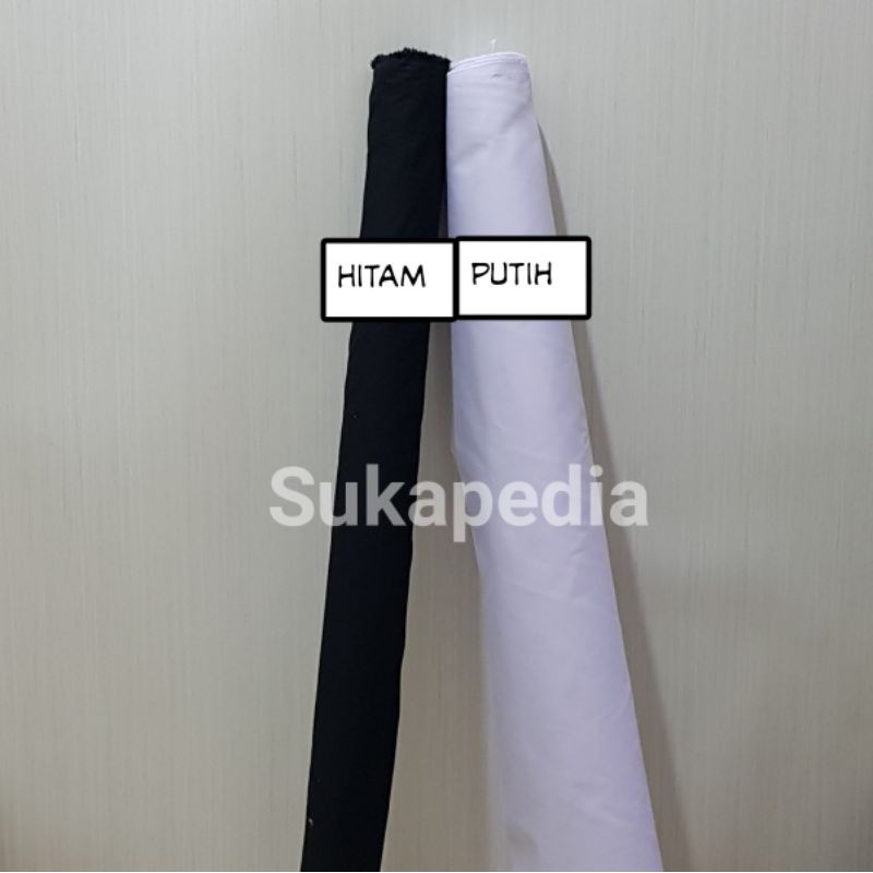 Jual Kain Oxford Sari Warna (Hitam dan Putih) lebar kain 115cm | Shopee ...