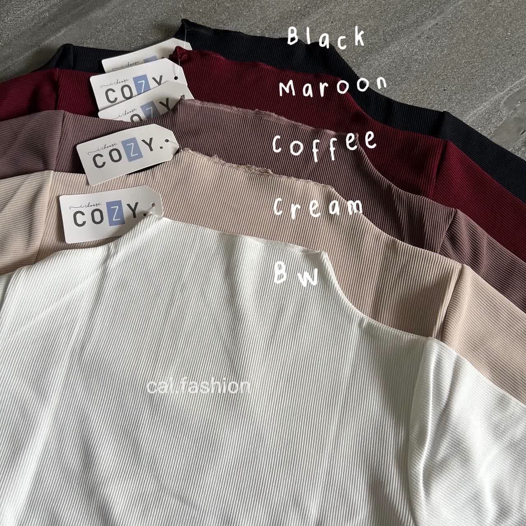 Jual Bisa COD Inner Rajut 1000 by cal.fashion Bahan Premium Rib Warna ...