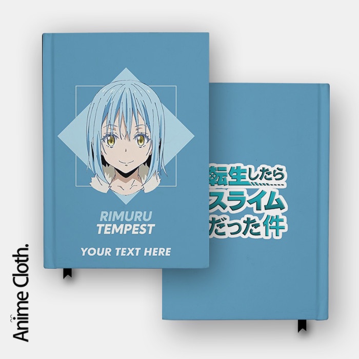 Jual Buku Catatan Rimuru Tempest Slime Anime Custom Nama Notebook Diary ...