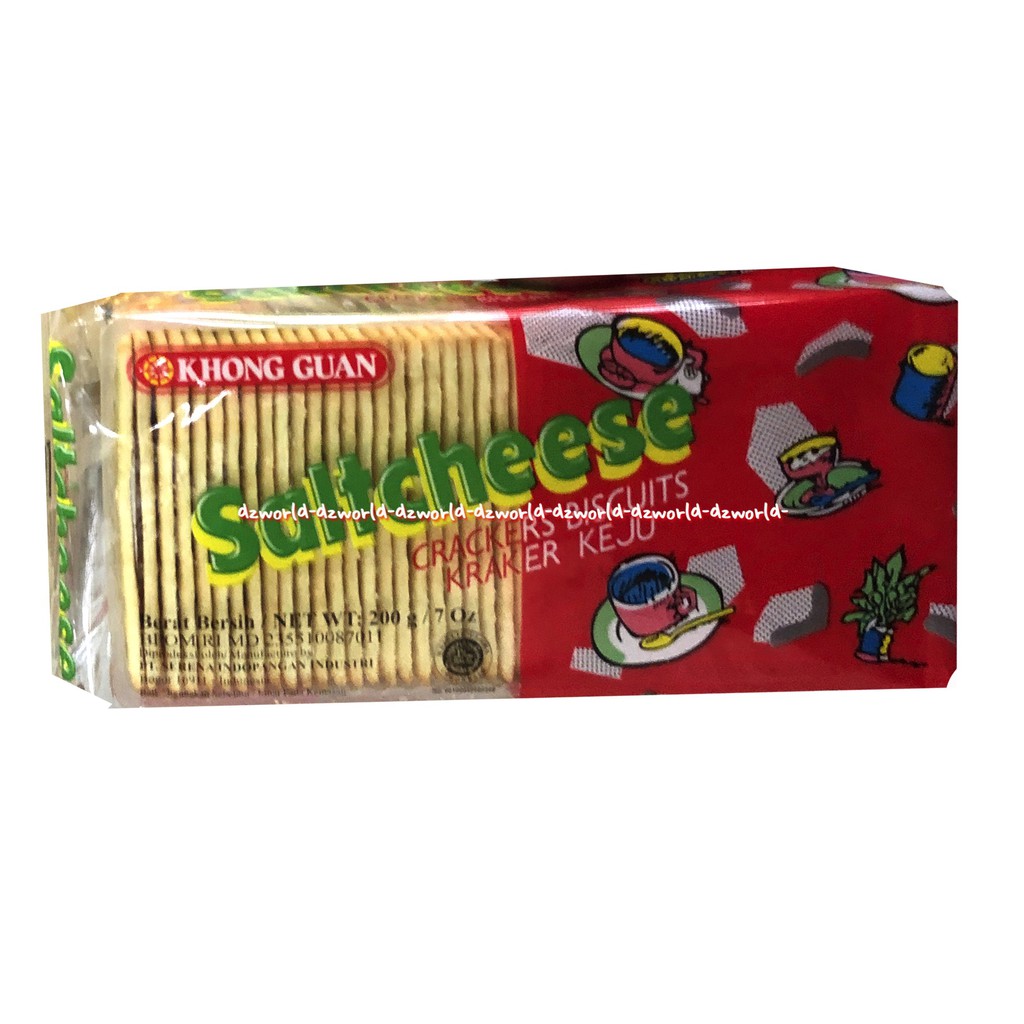 Jual Khong Guan 200gr Saltcheese Crackers 200 gram Biskuit Kraker Keju ...