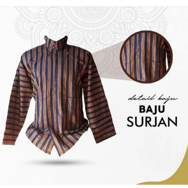 Jual kebaya wanita Surjan lurik / baju sunan kalijaga / baju adat jawa ...