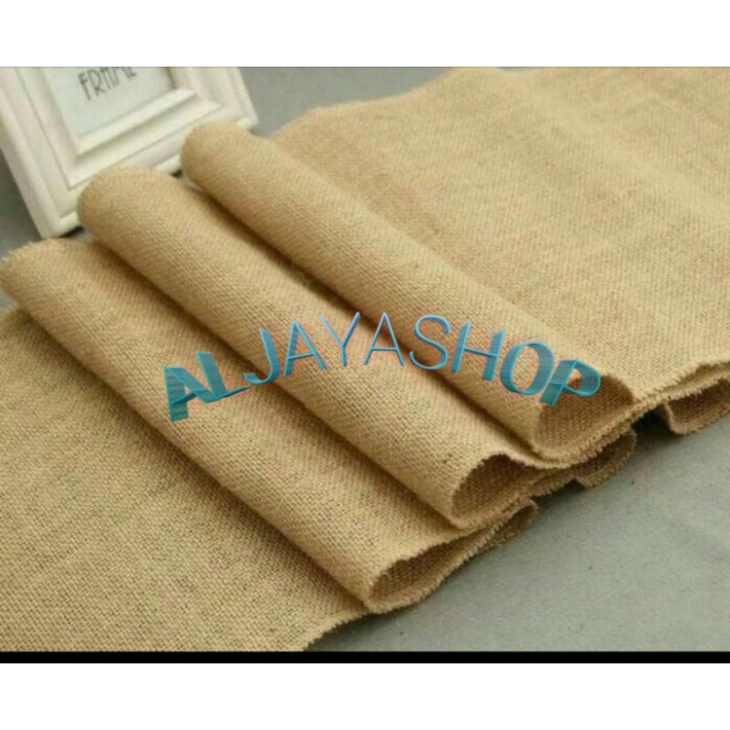 Jual Kain Goni Natural Brown/50x50cm/Kain Kerajinan/Craf/Jute*Bahan ...