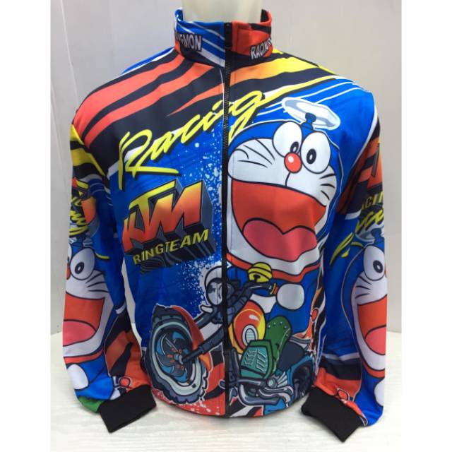 Jual Jaket racing motor karakter doremon | Shopee Indonesia