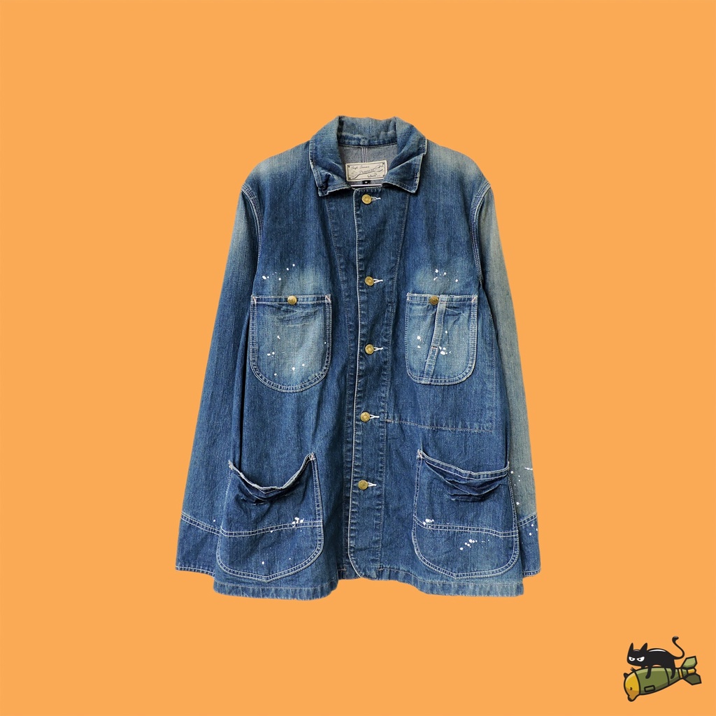Jual Tough Garment Perfecto Schott N.Y.C. Engineer Denim Jacket ...