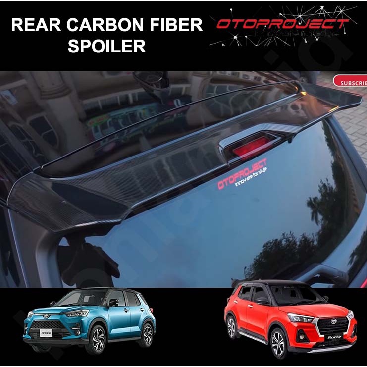 Jual Rear Spoiler Belakang mobil Raize Rocky Otoproject Sayap Belakang ...