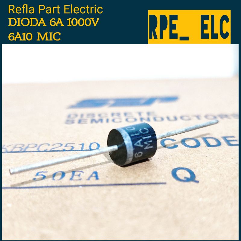 Jual 10 BUAH DIODA 6A 6A10 DIODE 6A 1000V MIC | Shopee Indonesia