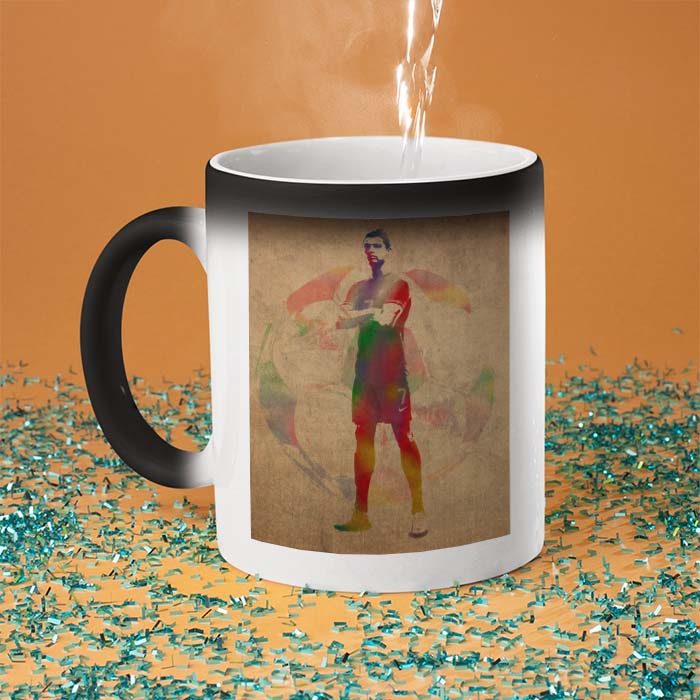 Jual Mug Magic Cristiano Ronaldo Craft Artwork Gelas Berubah Warna ...