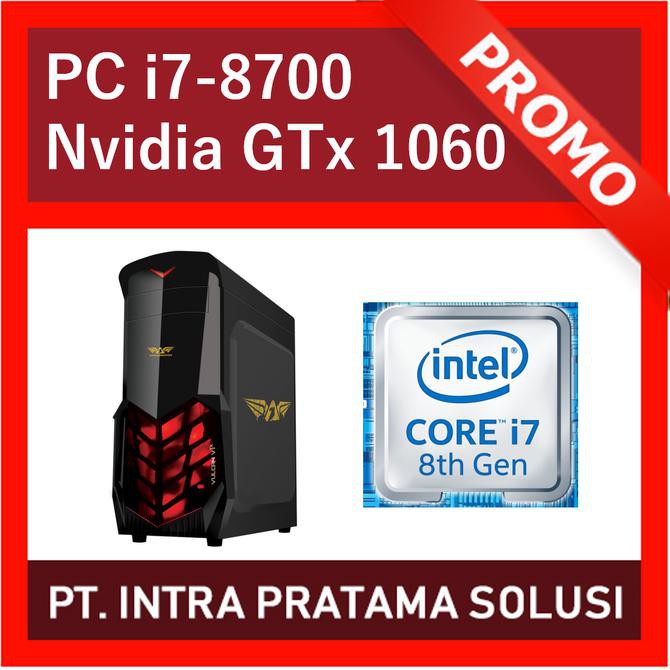 Jual PC Core i7-8700 + RAM 16GB DDR4 + SSD + Nvidia GTx1060 | Shopee ...