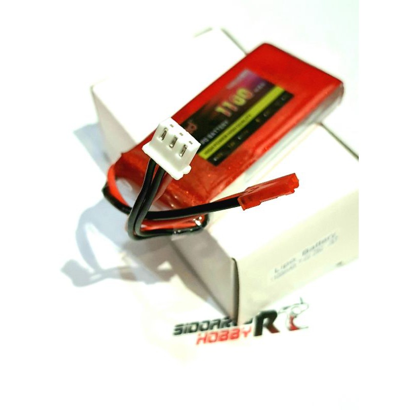 Jual BATRE BATTERY BATERAI RED LIPO 2S 7.4V 1100 mah | Shopee Indonesia