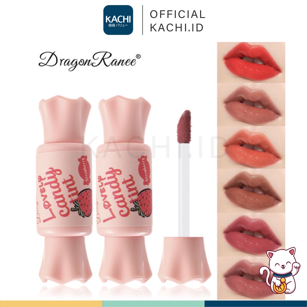 Jual KACHI - DRAGON RANEE Lovely Candy Lip Tint Strawberry Lip Glaze ...