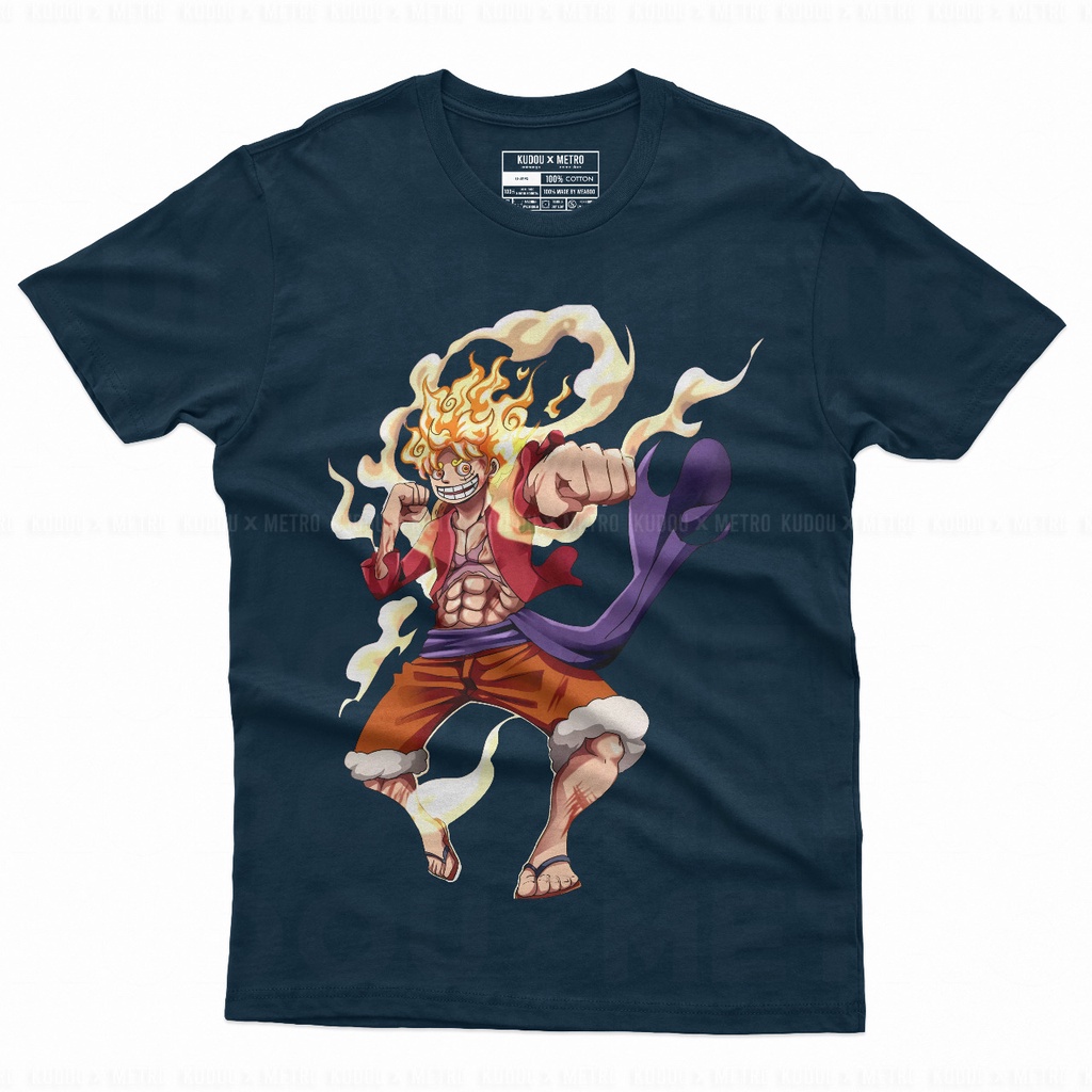 Jual Tshirt Luffy Gear 5th Navy Anime Manga One Piece Unisex Kaos