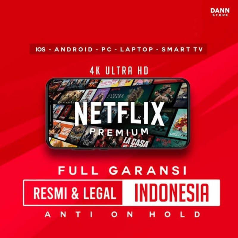Jual NETFLIX UHD ANTI HOLD SEBULAN [TERLARIS | Shopee Indonesia