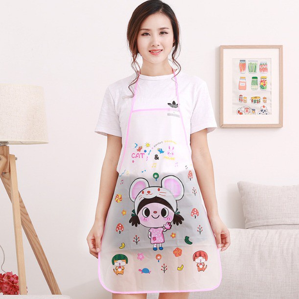 Jual (CLMK) Celemek Dapur / Apron Masak Anti Air Motif Celemek Karakter ...