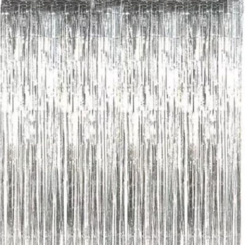 Jual CURTAIN FOIL/TIRAI WARNA SILVER | Shopee Indonesia