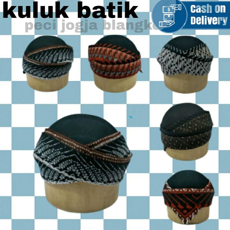 Jual peci kuluk santri batik jahit | Shopee Indonesia