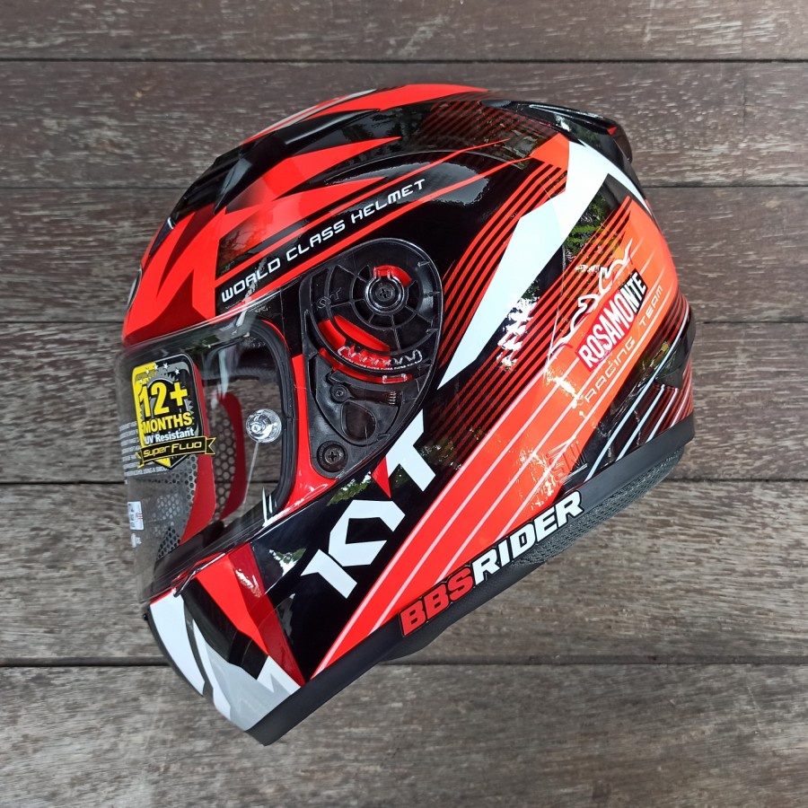 Jual Helm KYT R10 Race Edition #3 Red Fluo | Shopee Indonesia