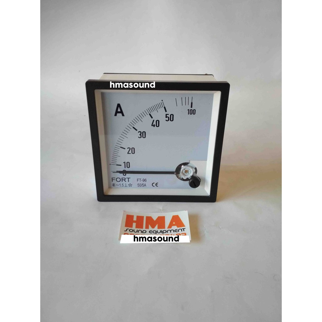 Jual Amper Meter Ampere Meter Amp Meter via CT 50A 50A/5 Analog Fort ...