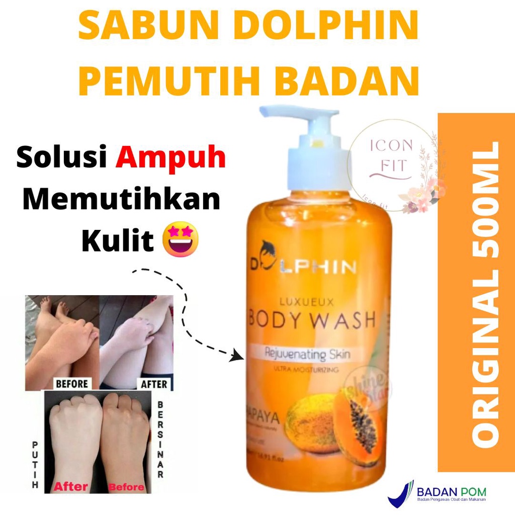 Jual Sabun dolphin sabun pemutih badan / sabun dolphin 500ml | Shopee ...