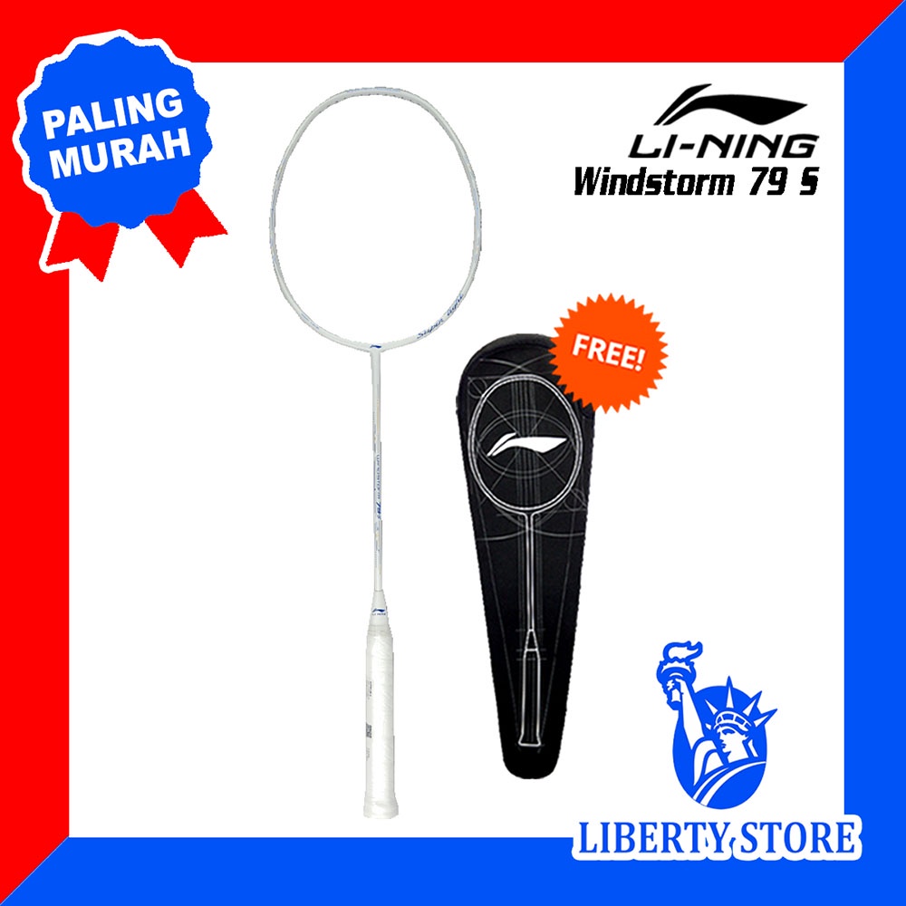 Jual Raket Badminton ORIGINAL LINING WINDSTORM 79S + TAS | Shopee Indonesia