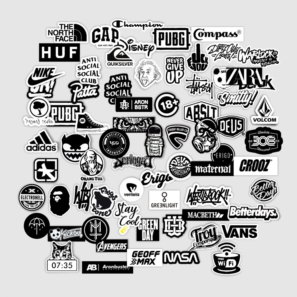 Jual Stiker Sticker Paket isi 25 pcs Brand Logo Mcd Mac Donald Supreme ...